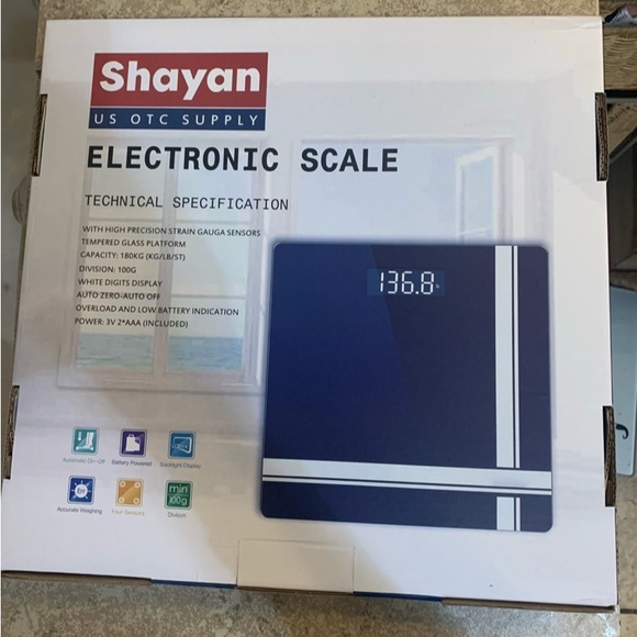 Shayan | Other | New Shayan Digital Body Weight Scalewgge Bathroom Scale With Backlit Lcd | Poshmark